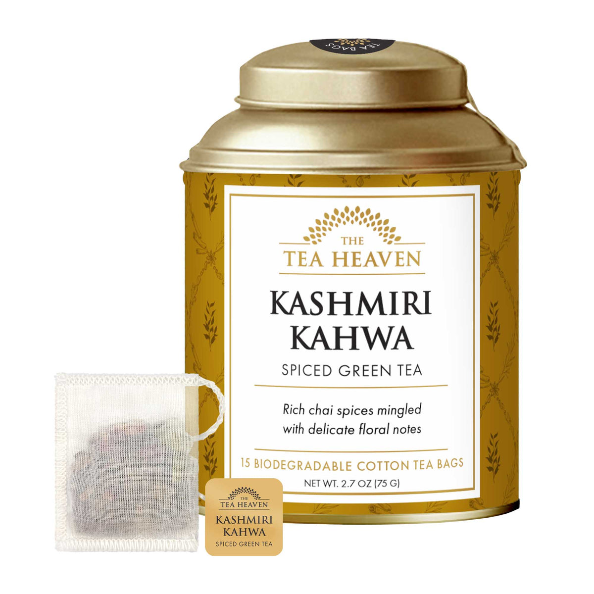 Kashmiri Kahwa Tea Bags | The Tea Heaven