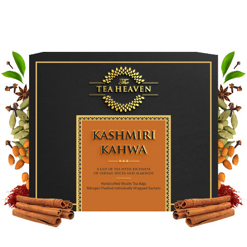 Kashmiri Kahwa Tea Bags | The Tea Heaven